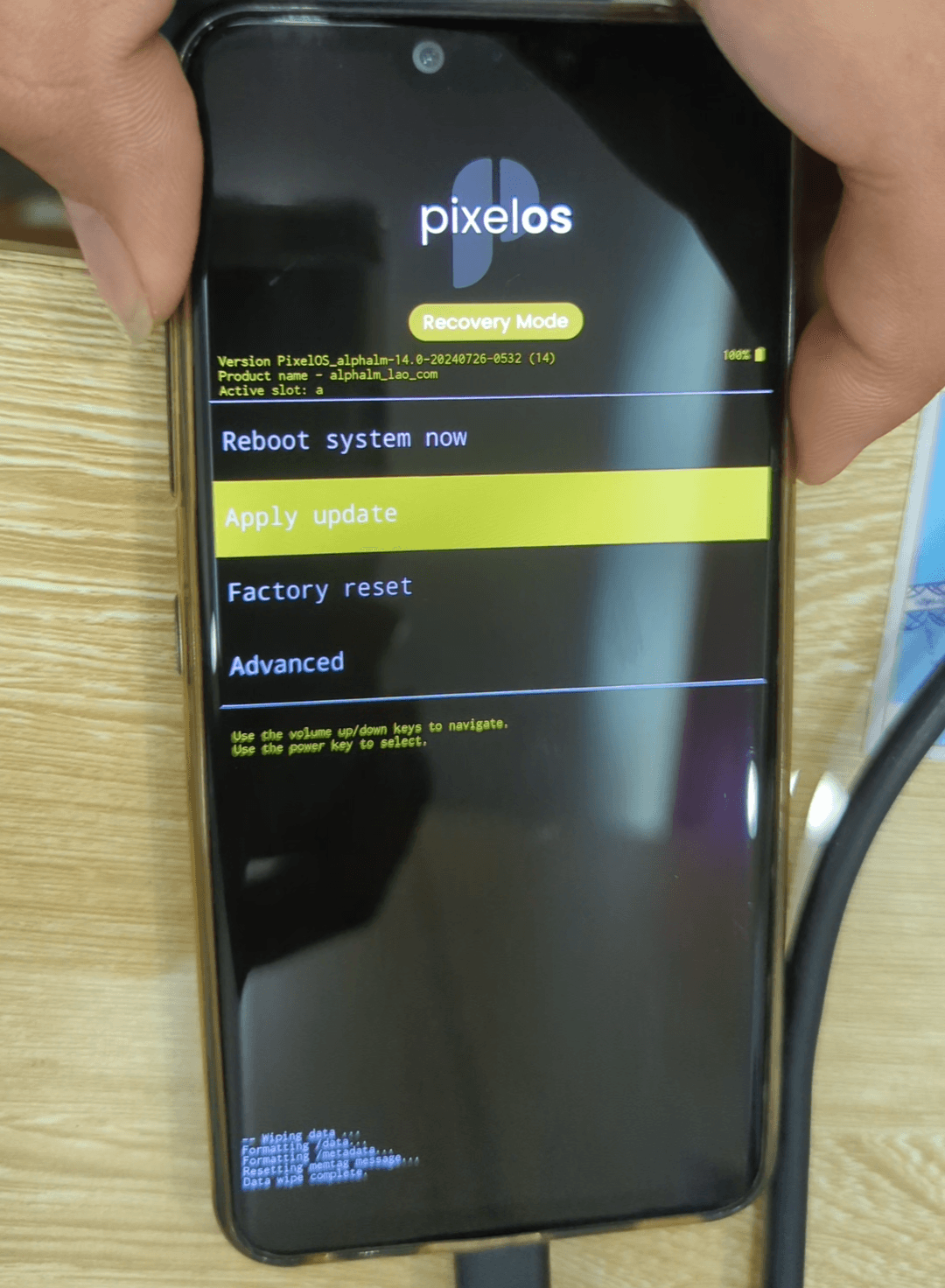 Up rom PixelOS 14 cho LG G8/V50
